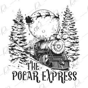 Polar Express Christmas PNG • Holiday Movie Clipart • North Pole Magic ...