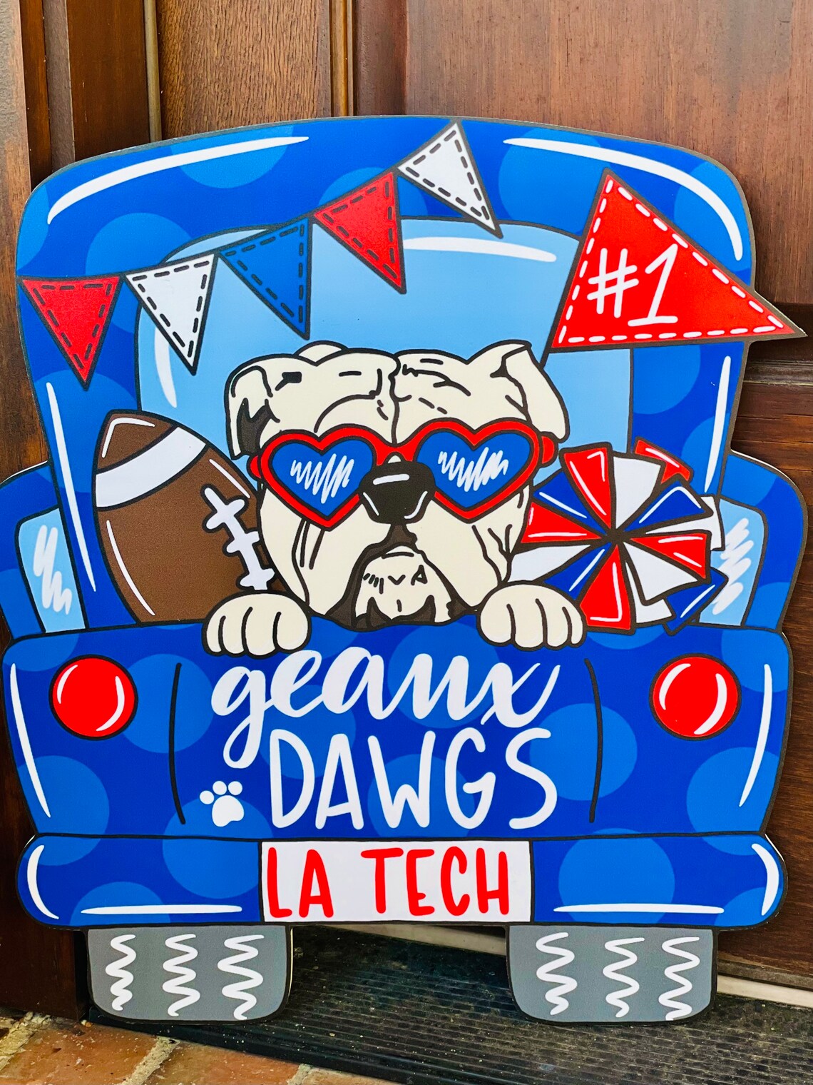 Louisiana Tech INSPIRED Truck Door Hanger - Etsy