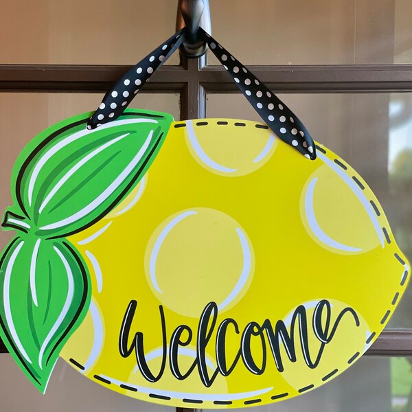 Lemonade Door Hanger - Etsy