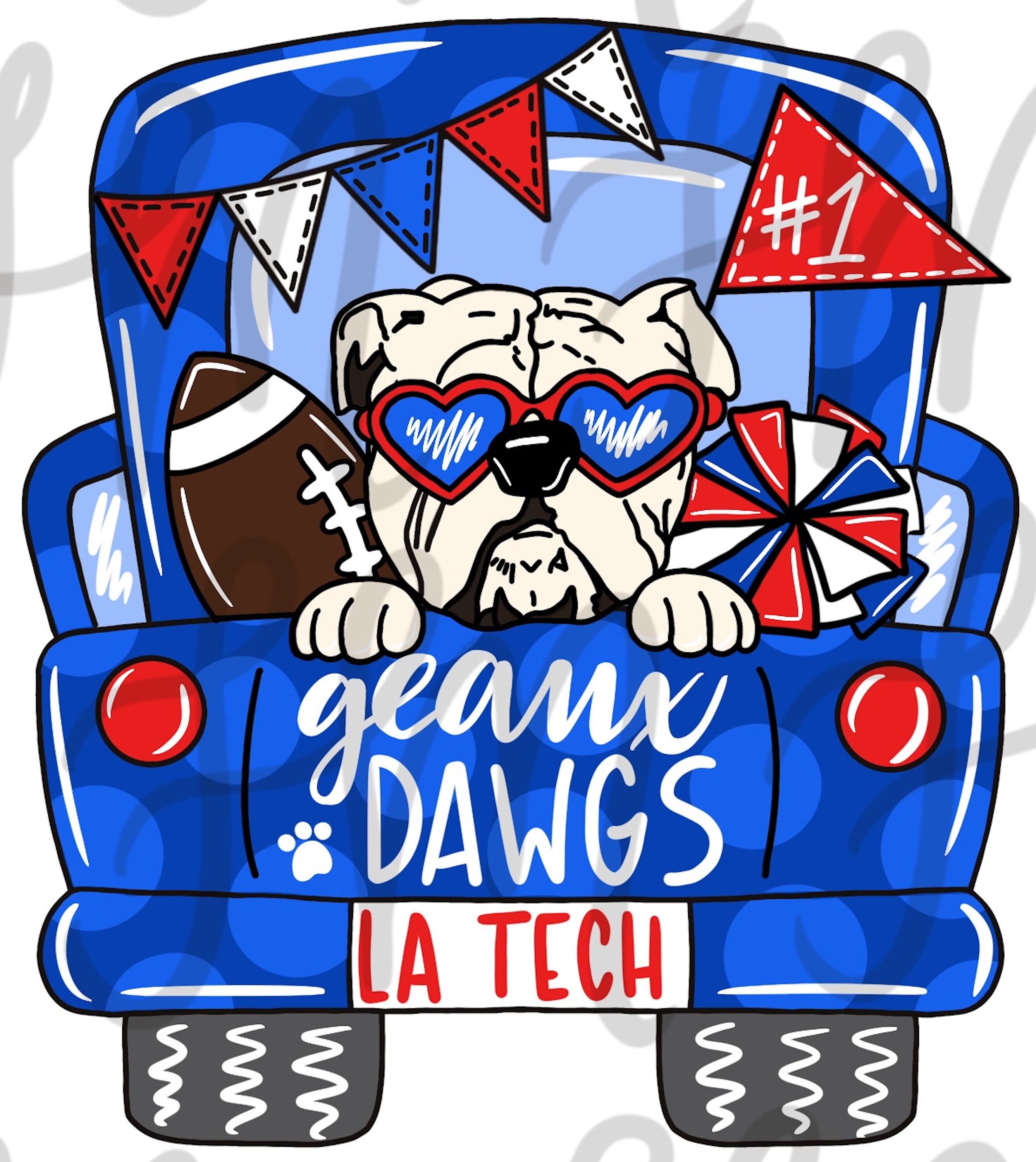 Louisiana Tech INSPIRED Truck Door Hanger - Etsy
