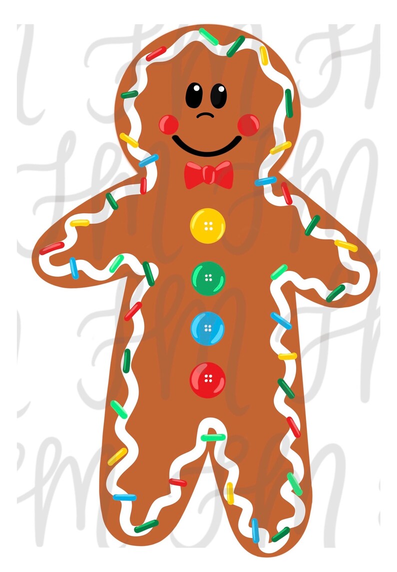 Christmas Gingerbread Man Door Hanger - Etsy
