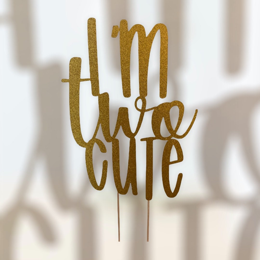 Custom 2nd Birthday Glitter Cake Topper - Etsy