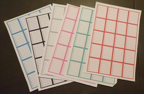 Checklist Planner Stickers 20 per Page | Etsy