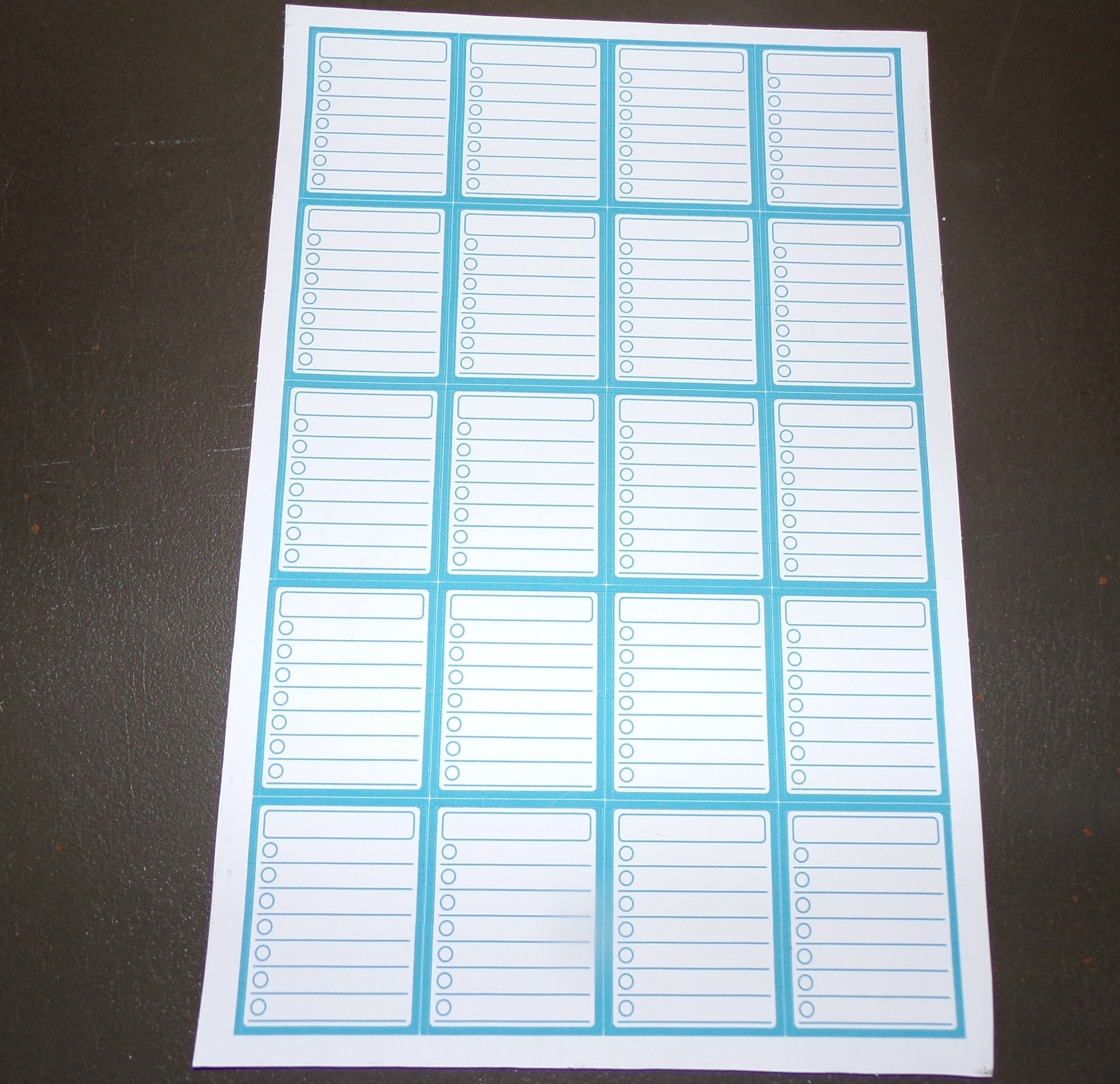 Checklist Planner Stickers 20 per Page | Etsy
