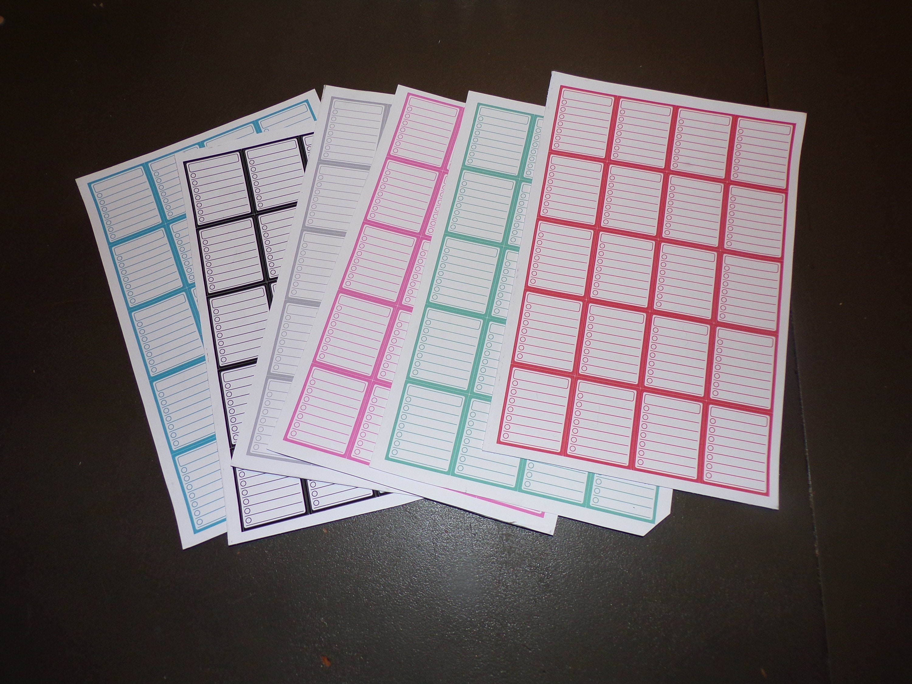 Checklist Planner Stickers 20 per Page | Etsy