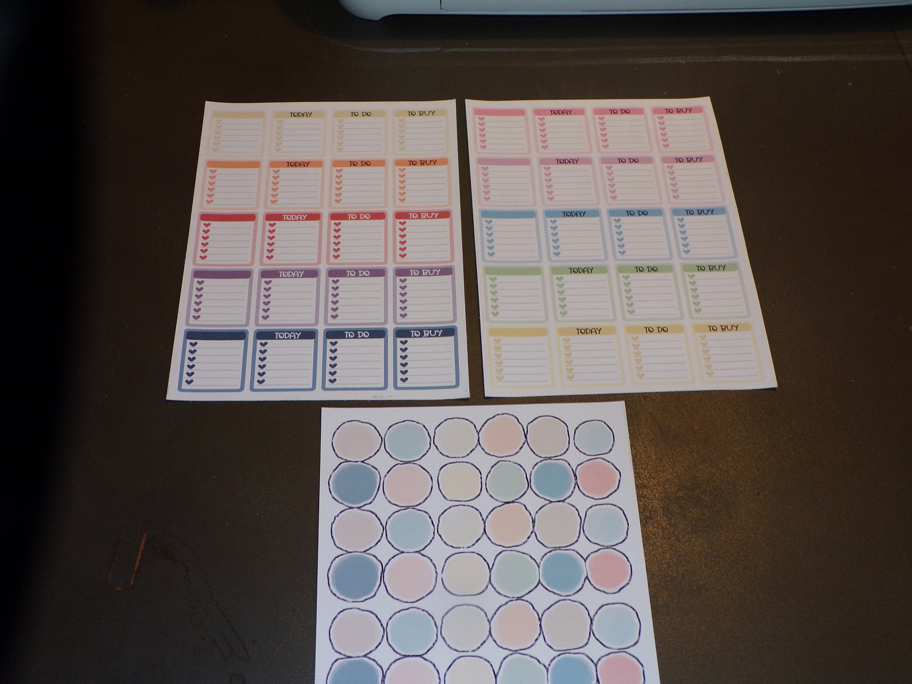 Planner Checklist Sticker Blank, To-do, Today, to Buy List Stickers, 20 ...