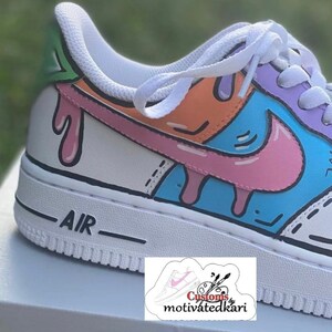 Custom Air Force 1’s Colorful Cartoon - Etsy