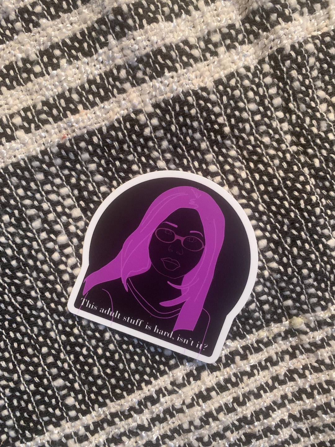 Lane Kim "purple Hair, Don't Care" Sticker | Gilmore Girls - Etsy