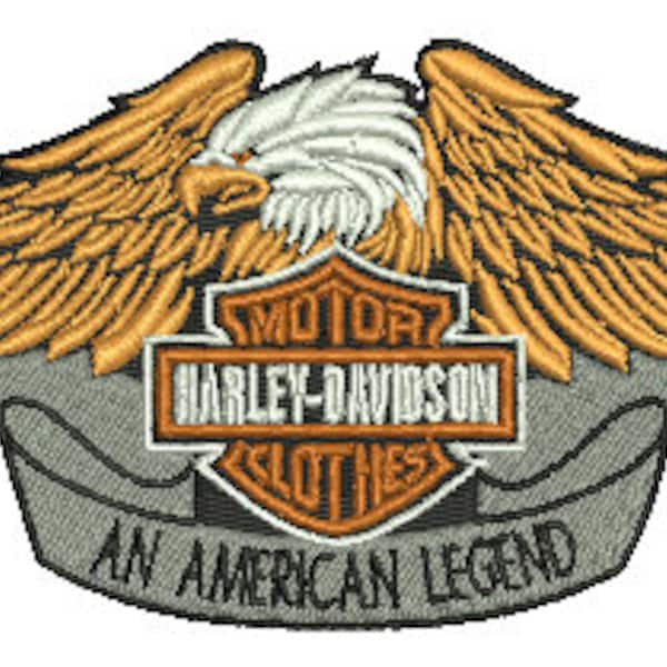 Harley Davidson Embroidery Design - Etsy