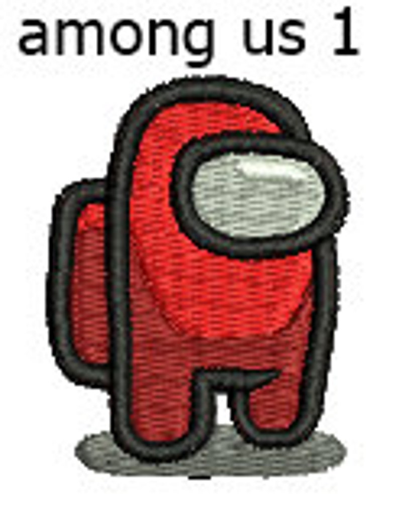 Among Us Impostor Embroidery Design digital - Etsy