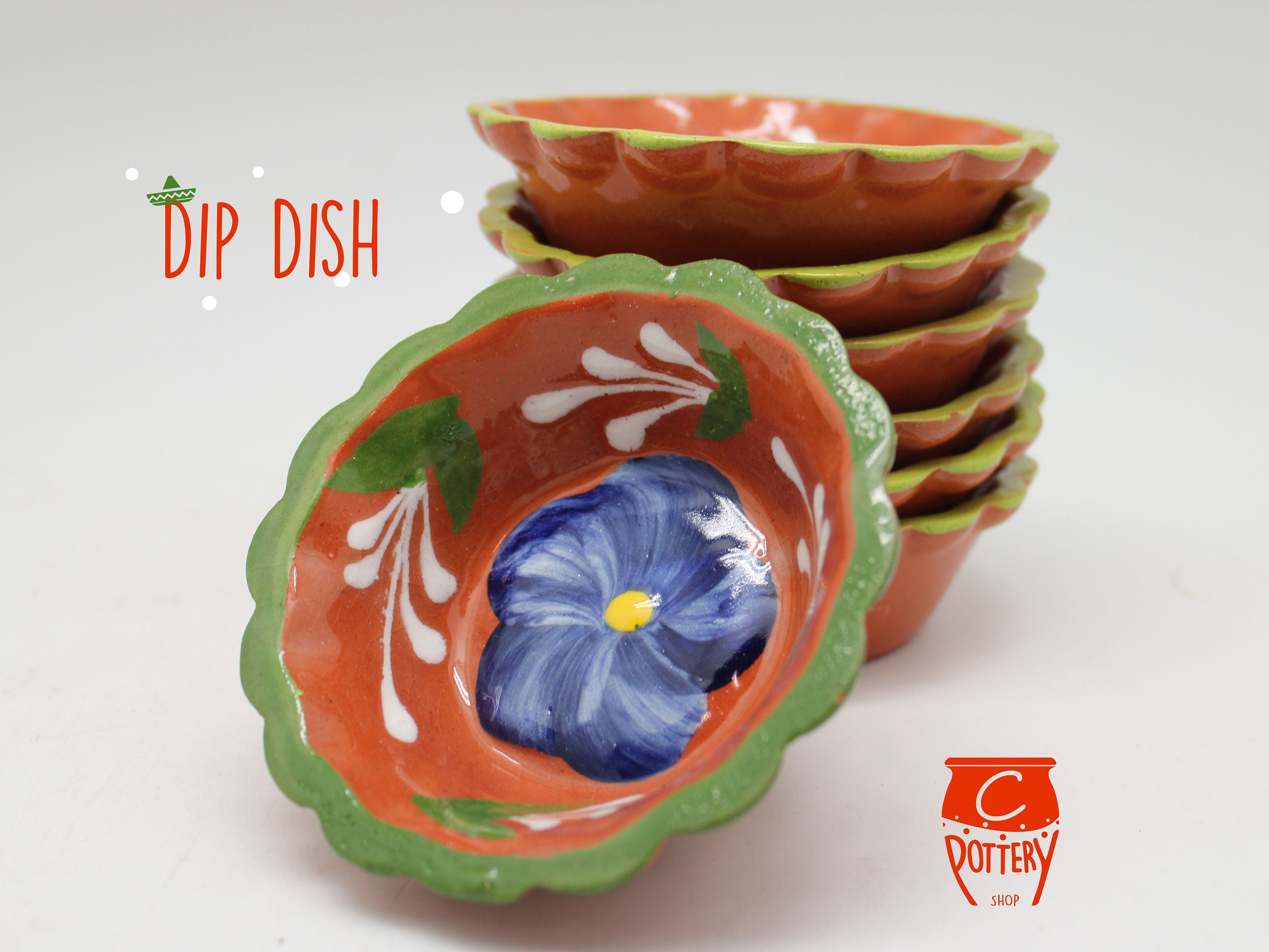 Guacamole Dip Dish Guacamole Mini Bowl Small Salsa Bowl - Etsy