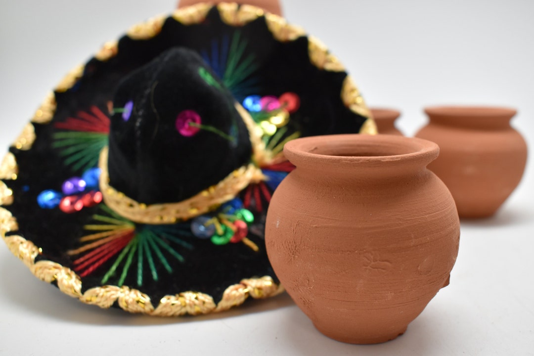 Authentic Mexican Tequila Shot Glasses Set of 6 Handcrafted Mini ...