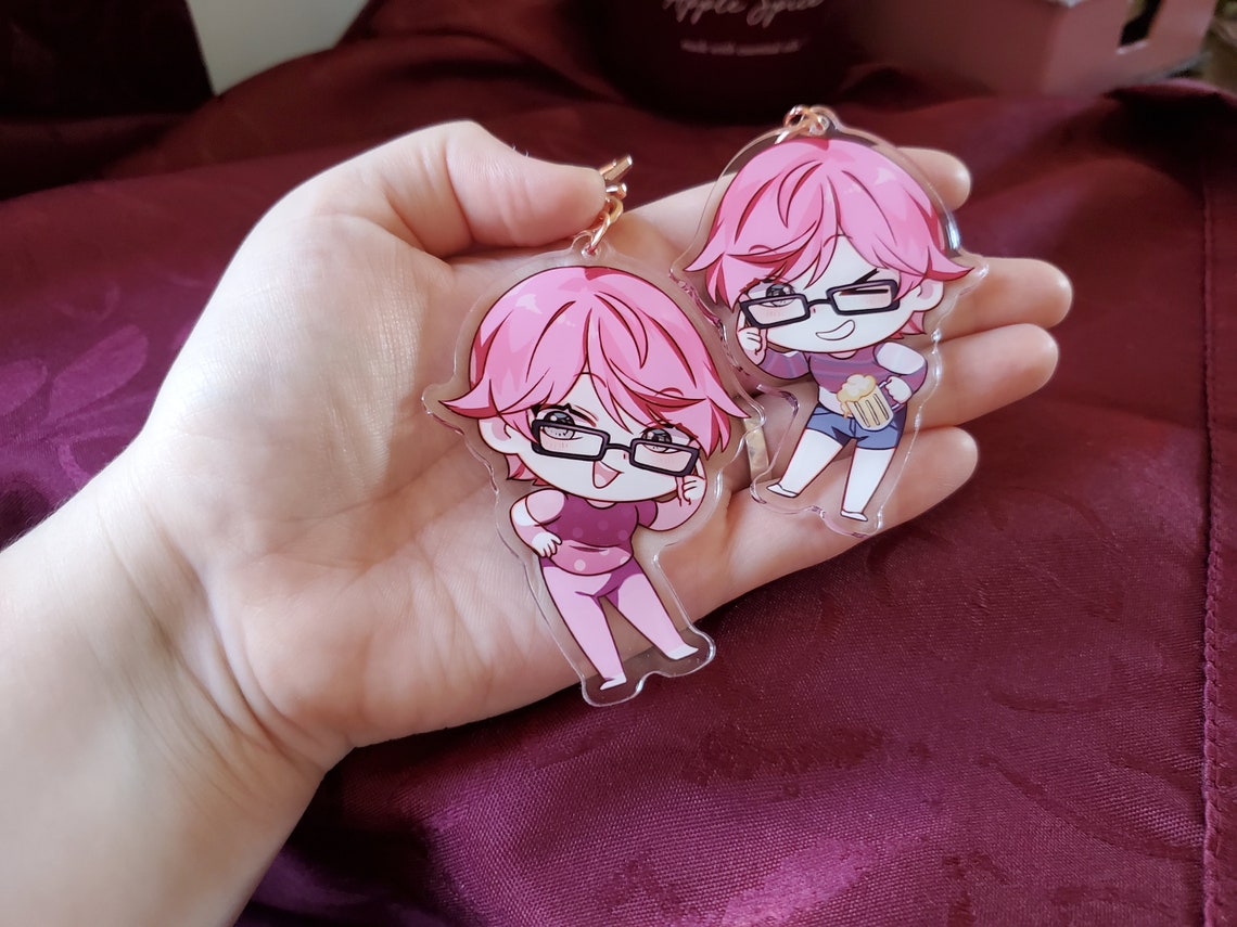 Heart Fragment Chibi Charms Double-sided 3 Inches Acrylic - Etsy