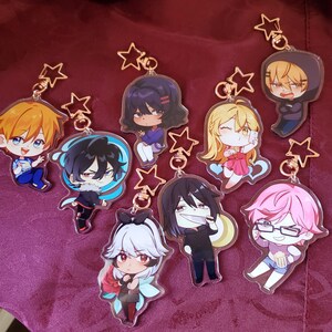 Heart Fragment Chibi Keychaina | Double-sided 3 Inches Acrylic Charms ...