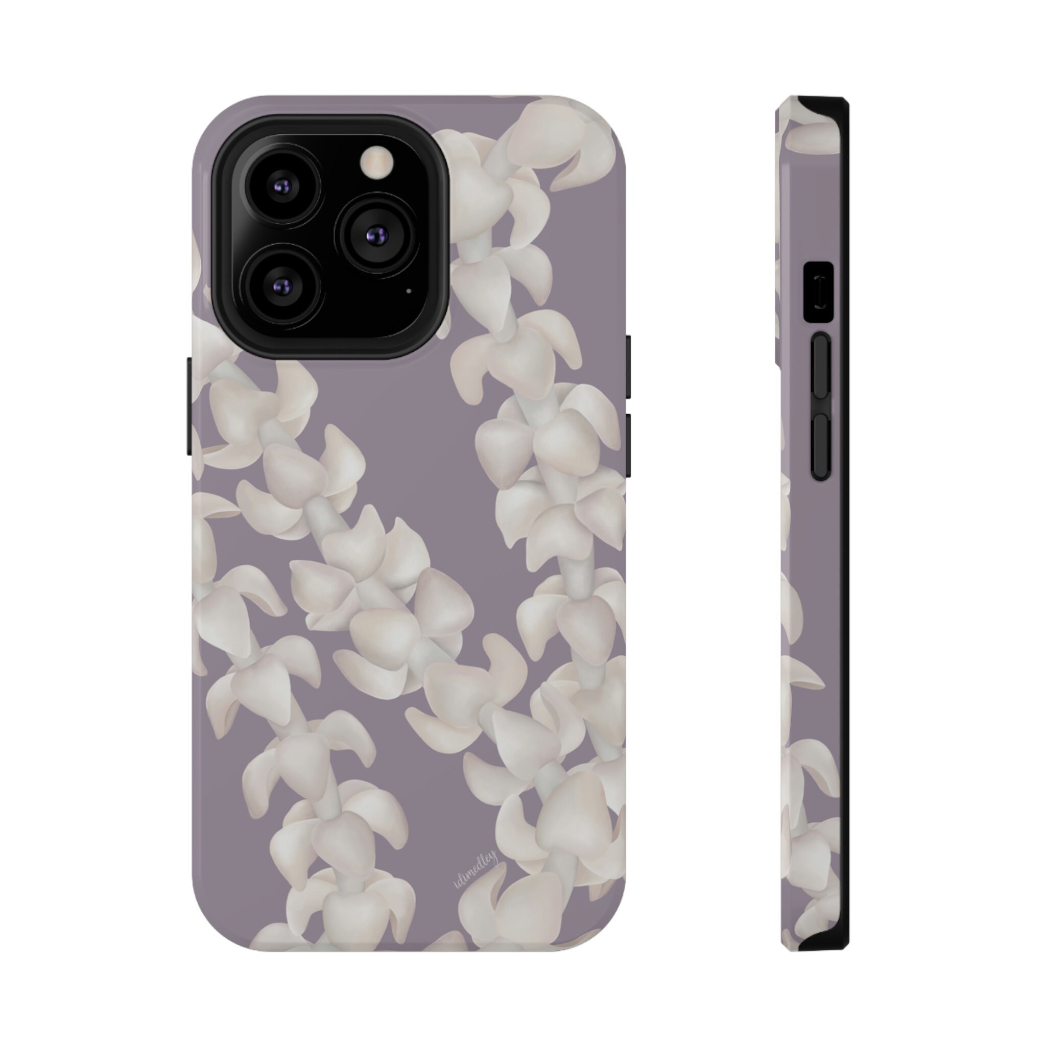 Blushing Puakenikeni Hawaiian Flower Lei lavendar iPhone or Samsung ...