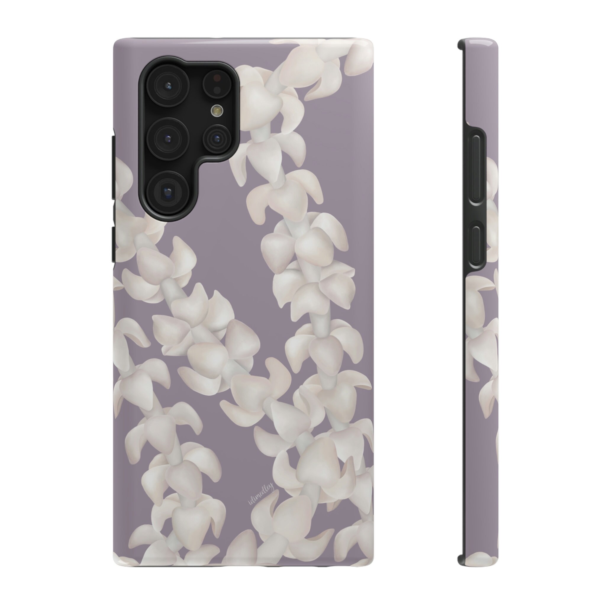 Blushing Puakenikeni Hawaiian Flower Lei lavendar iPhone or Samsung ...