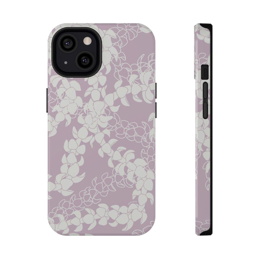 Puakenikeni Lei (pinky Periwinkle) iPhone 11 12 13 14 15 16 Pro Max ...