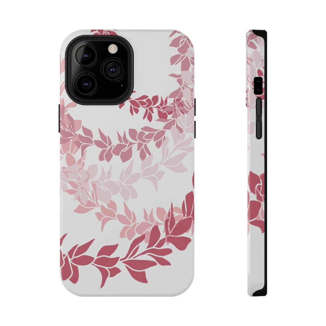 Plumeria Lei Pinks white iPhone or Samsung Galaxy Dual Layer Phone Case ...