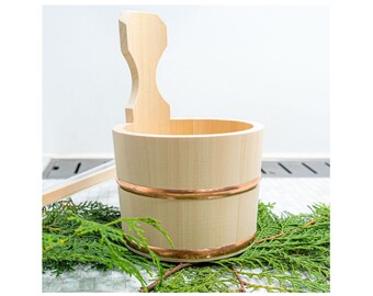 Japanese Hinoki Bath Bucket - Etsy