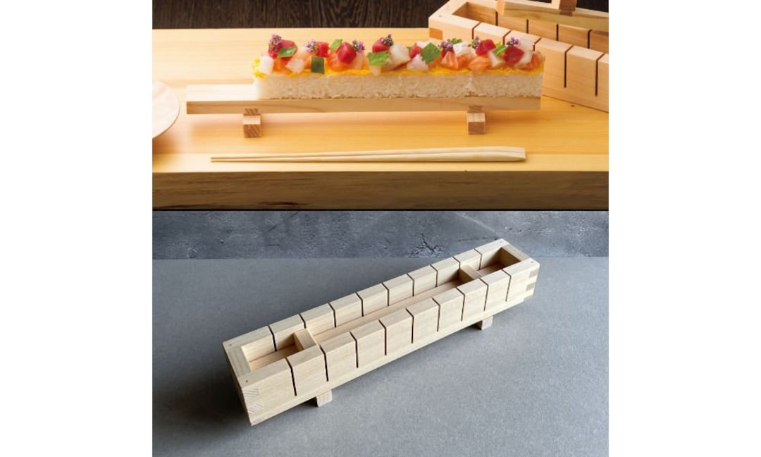 Hinoki Sushi Mold Japanese Food Oshizushi Mold 10 Slices - Etsy