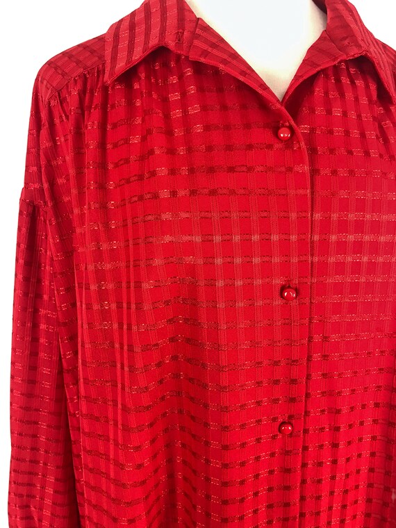 Vintage 60s Blouse Plus Size 1x-5x | Long Sleeve Vint… - Gem