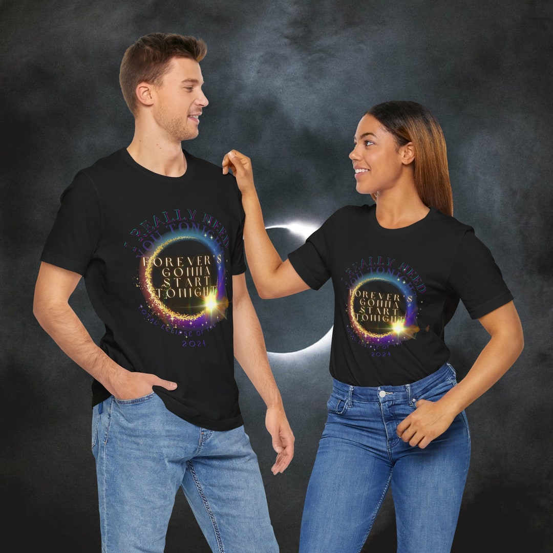 Total Eclipse of the Heart, Total Solar Eclipse Unisex Jersey Short ...