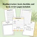Printable Kids Summer Reading Journal Log Book Tracker Book Review ...