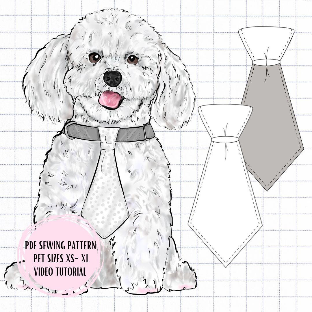 PDF Dog Collar Necktie Sewing Pattern Sizes XS-XL - Etsy