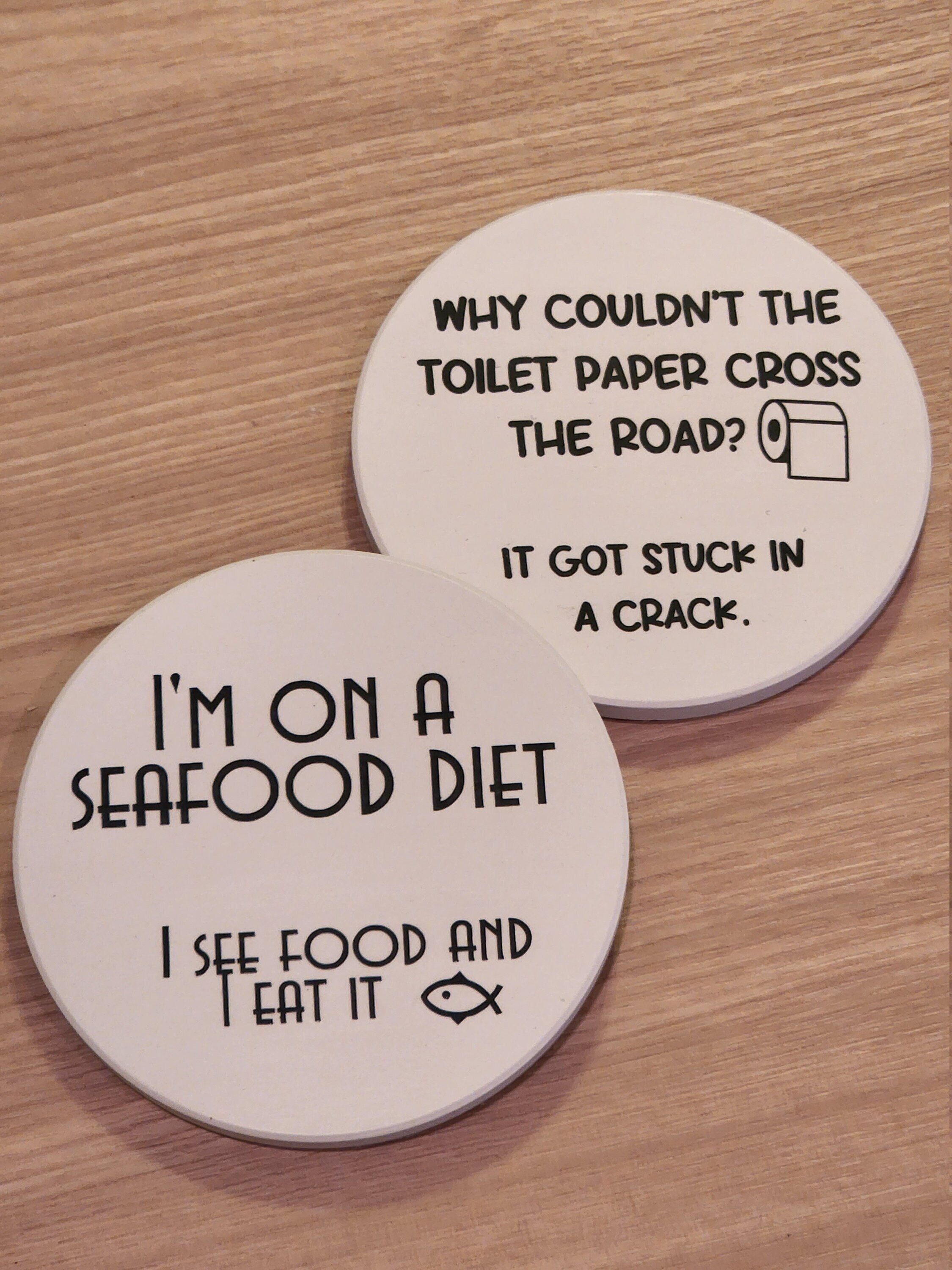 Dad Jokes Ceramic Coasters (set of 4) - Etsy