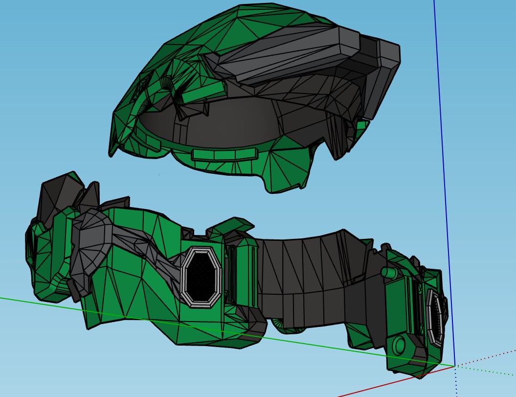 Fred 104 Halo Helmet Model - Etsy