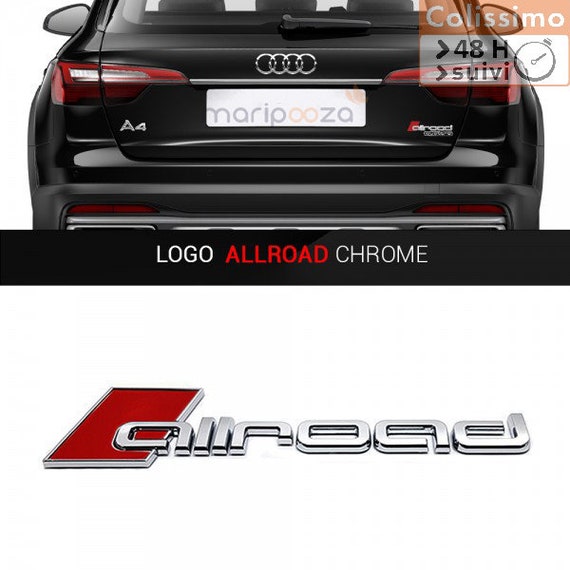 Emblem Logo Allroad Rear Trunk Chrome 150x38 MM for Audi | Etsy