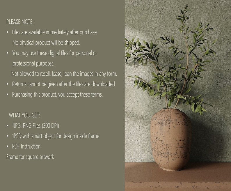 Round Frame Mockup. - Etsy