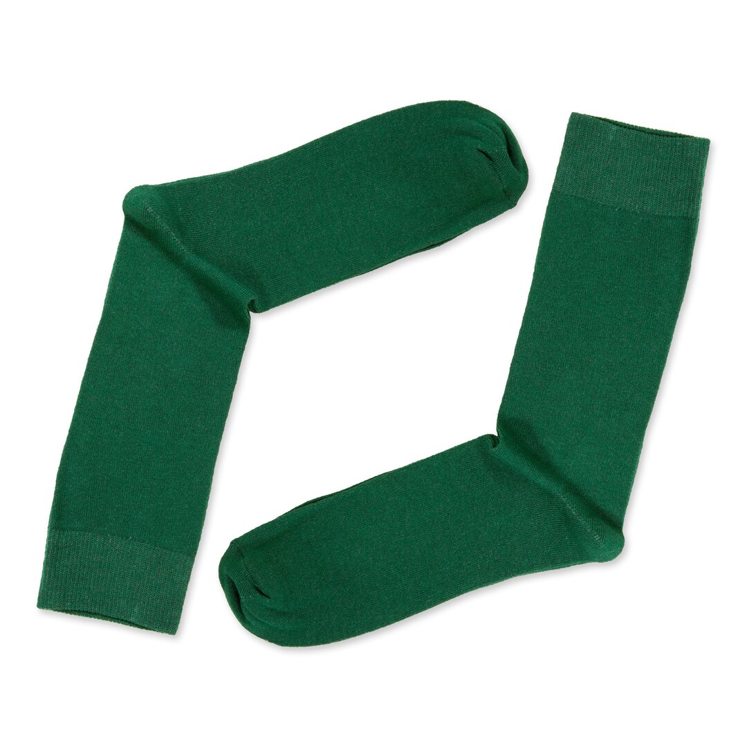Emerald Green Socks for Men , Groomsmen Socks Premium Cotton Made ...