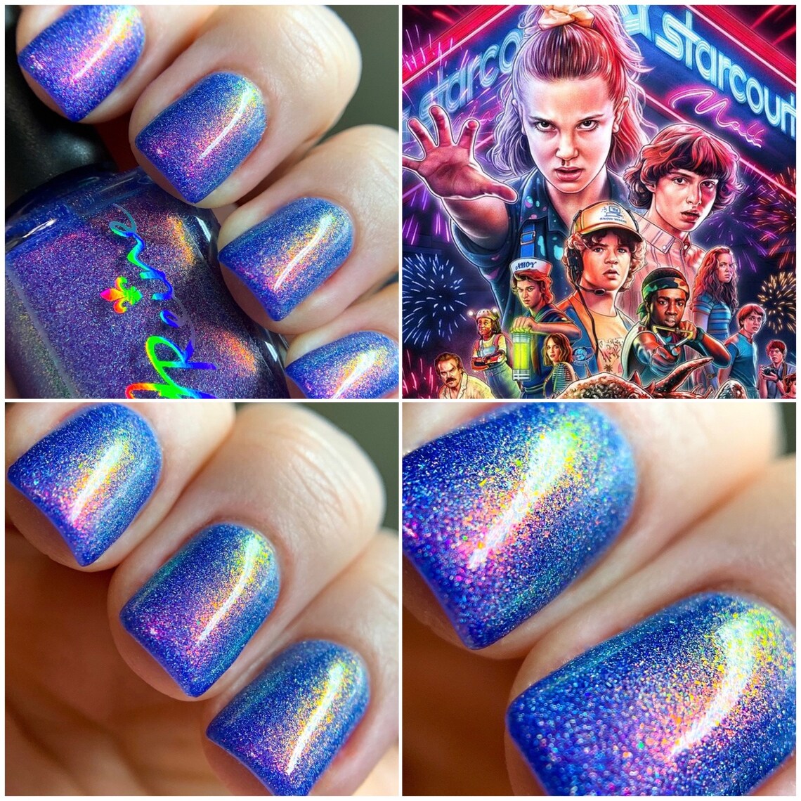 011 Stranger Things Blue Jelly Pink Orange Gold Green - Etsy