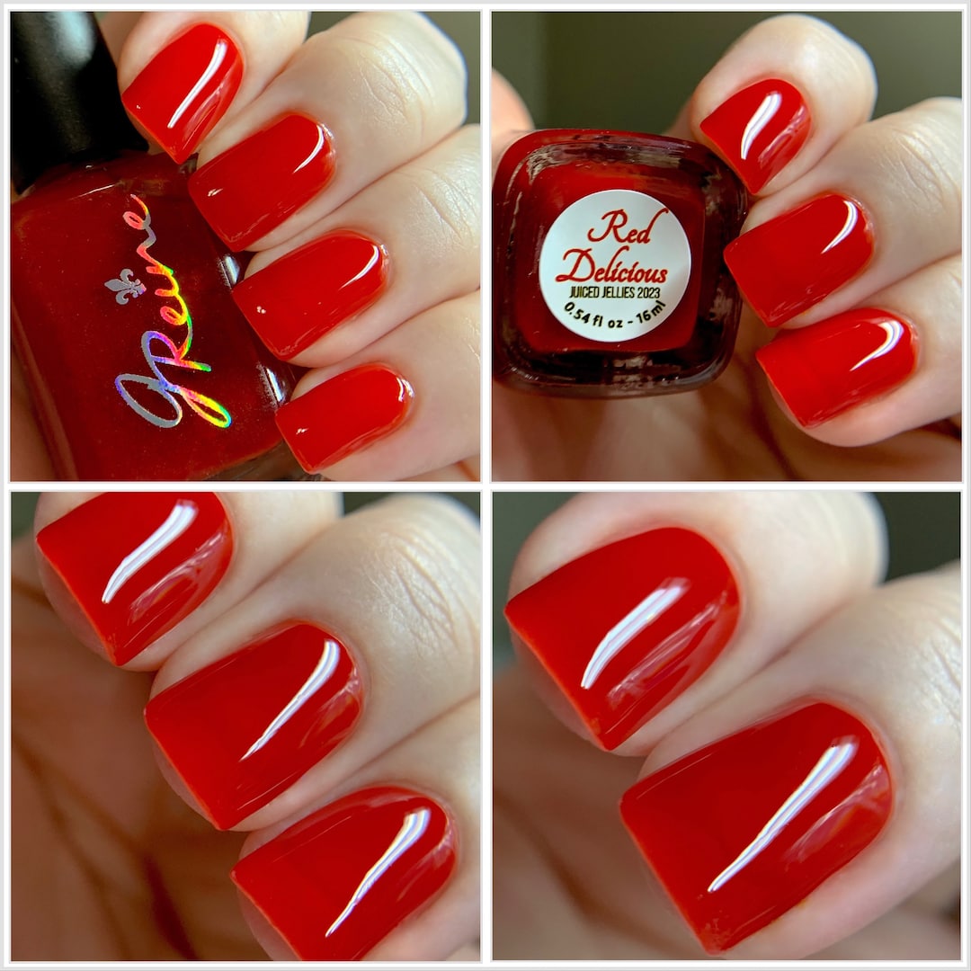 Red Delicious Red Jelly Nail Polish Vegan Juiced Jellies Collection - Etsy