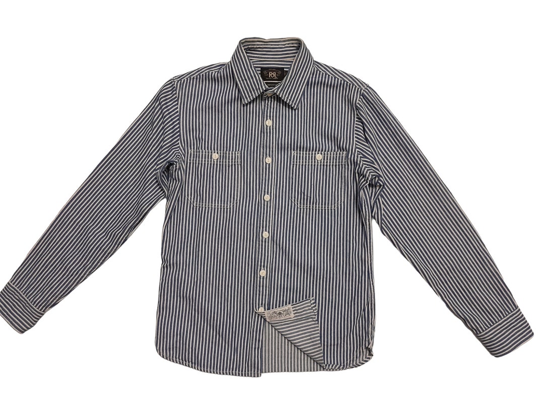 RRL Polo Ralph Lauren Double RL Hickory Shirt E828 - Etsy