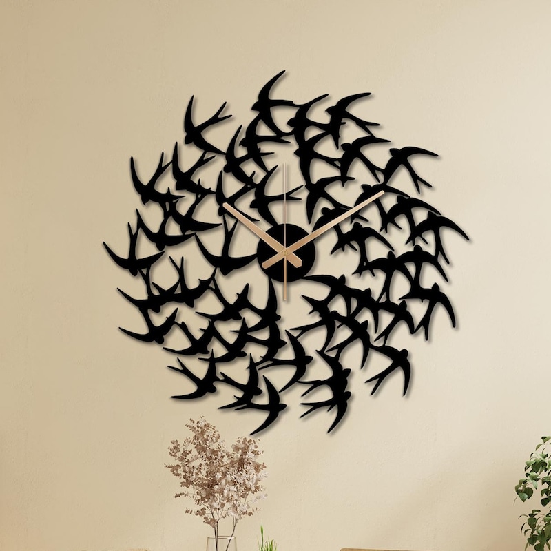 Birds Wall Clock - Etsy