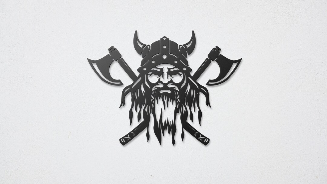 Viking Warrior Metal Wall Art Norse Mythology Wall Decor - Etsy