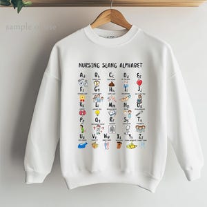 Nursing Slang Alphabet PNG JPG, Nursery PNG Digital Download, Cute ...