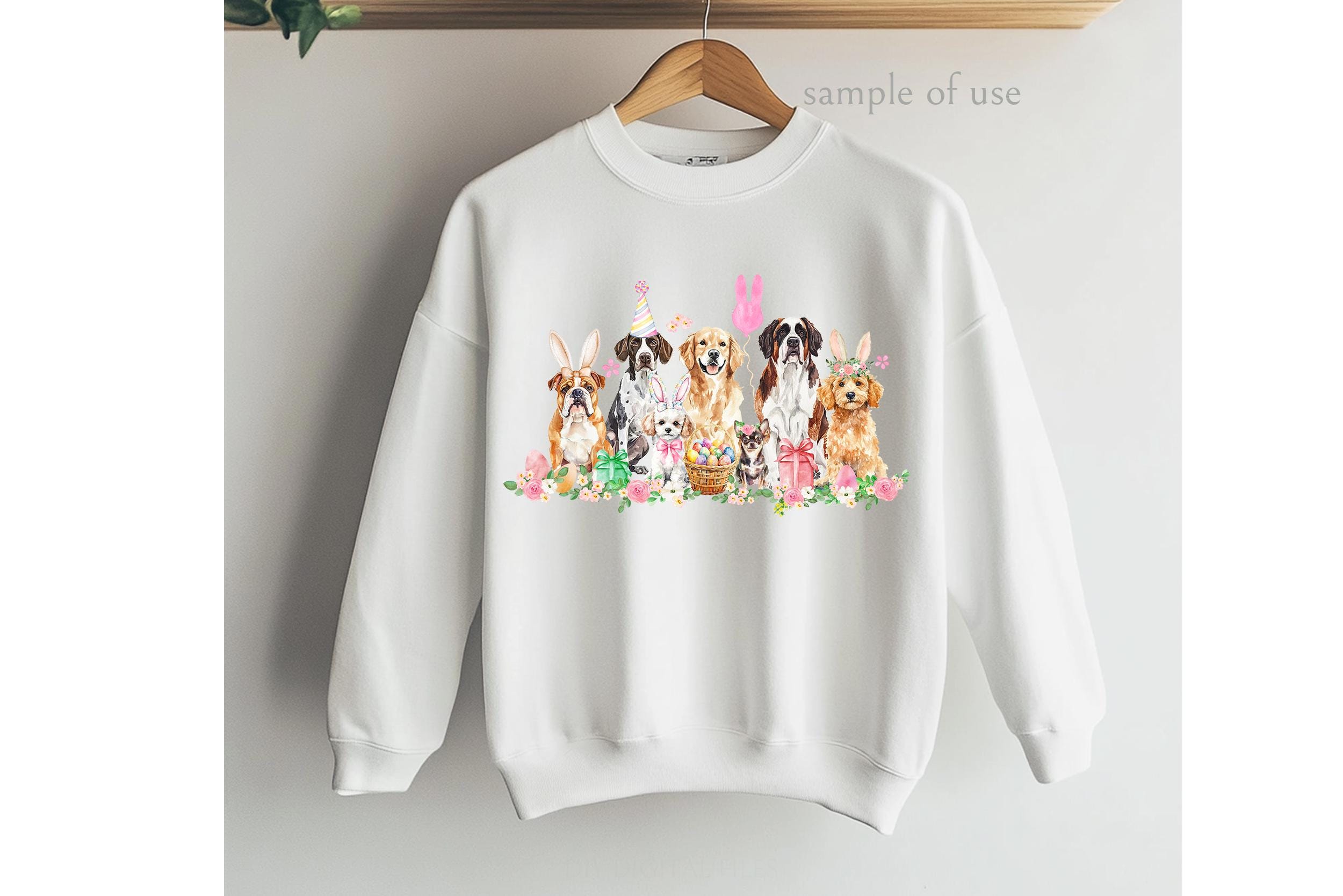 Easter Dog Watercolor Clipart, PNG Doodles (digital Download) - Etsy