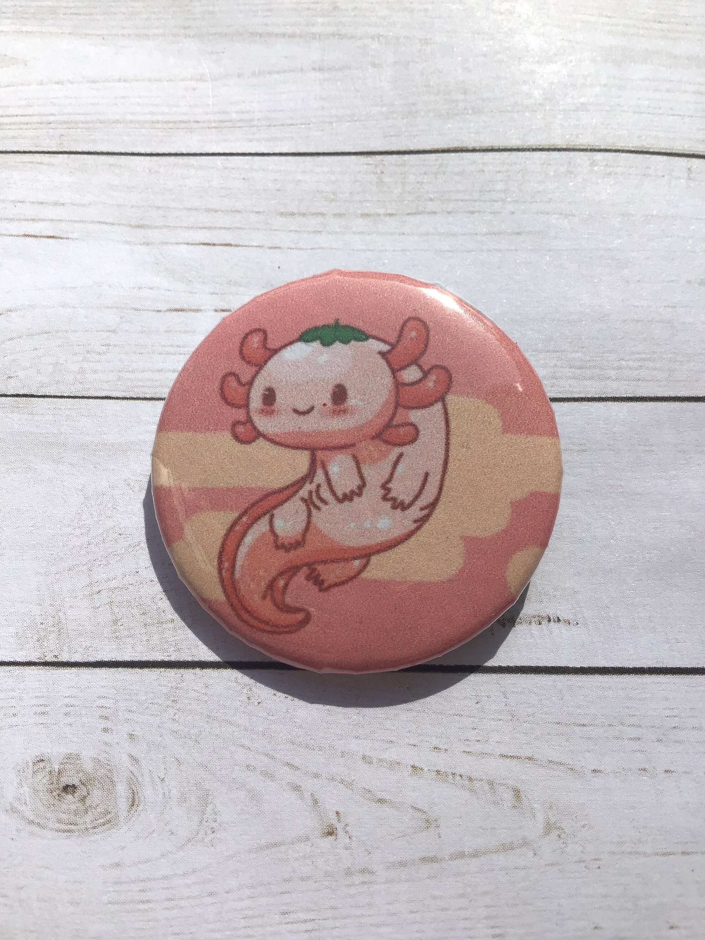 Axolotl Pin.cute Button Back Axolotl Pin Perfect for Axolotl - Etsy Canada