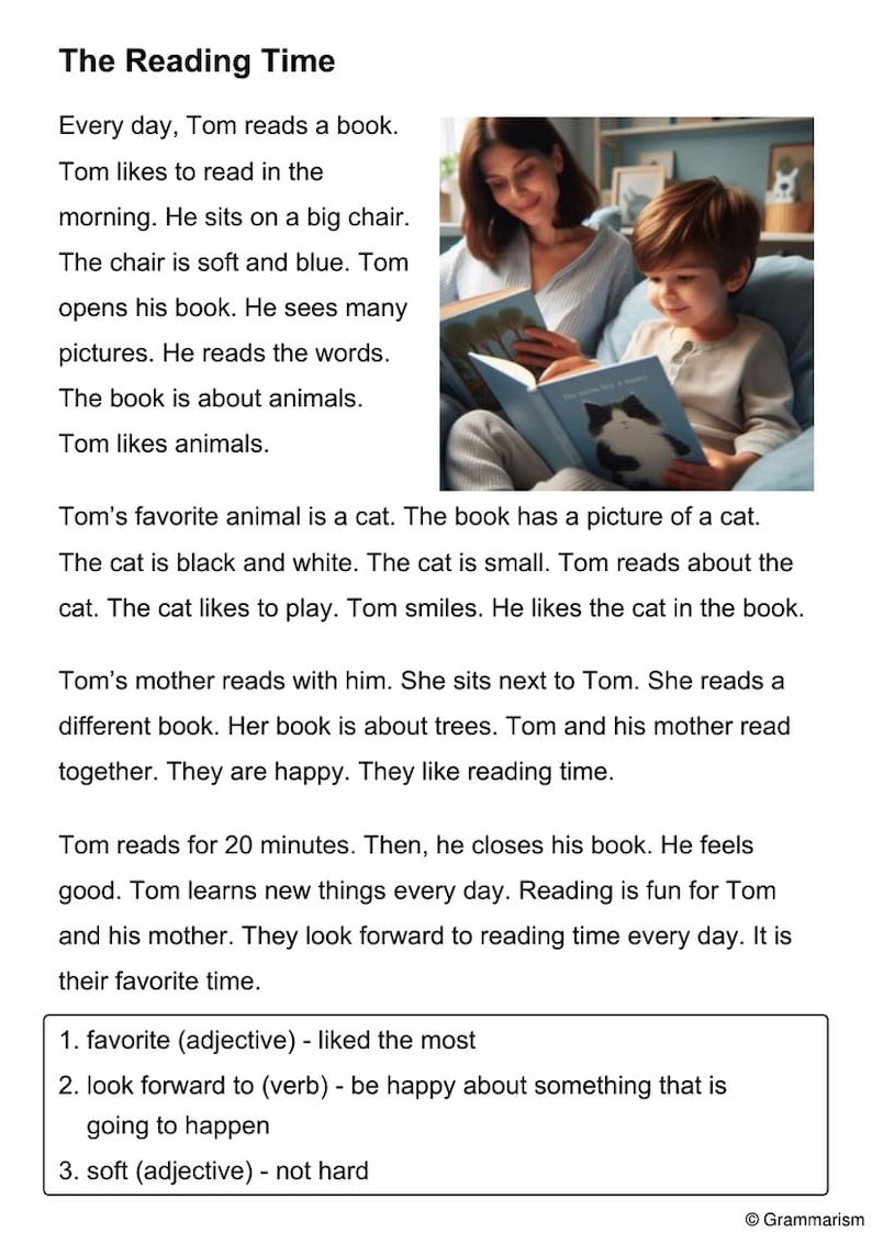 702 Beginner Reading Worksheets | English Reading Comprehension Texts W ...