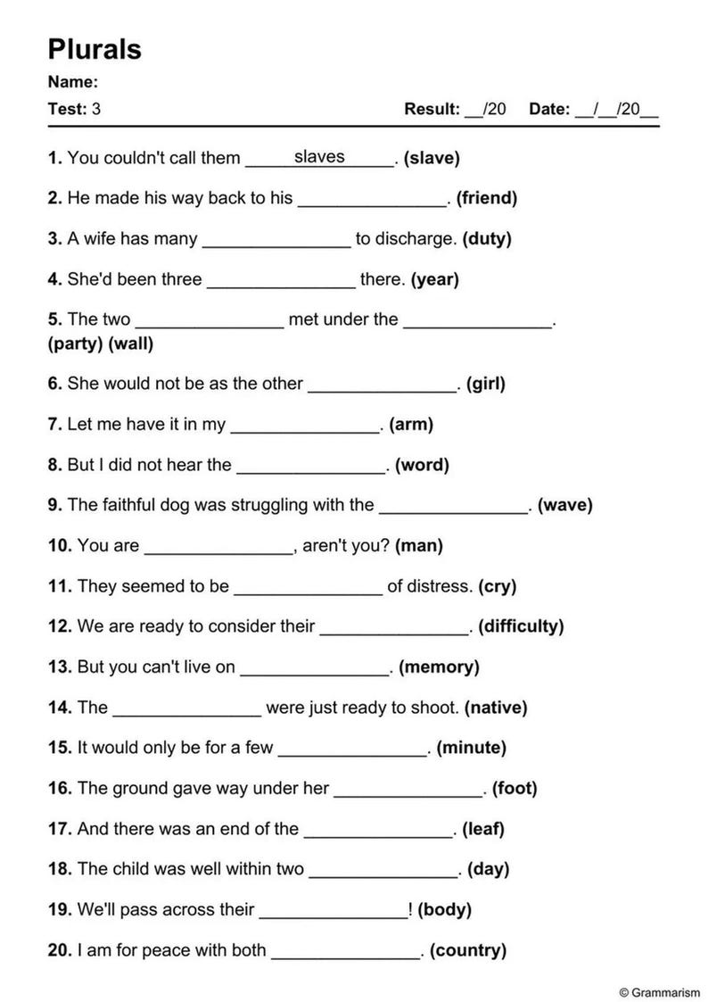 15,074 English Grammar Worksheets | 312,219 Exercises - 197 Topics ...