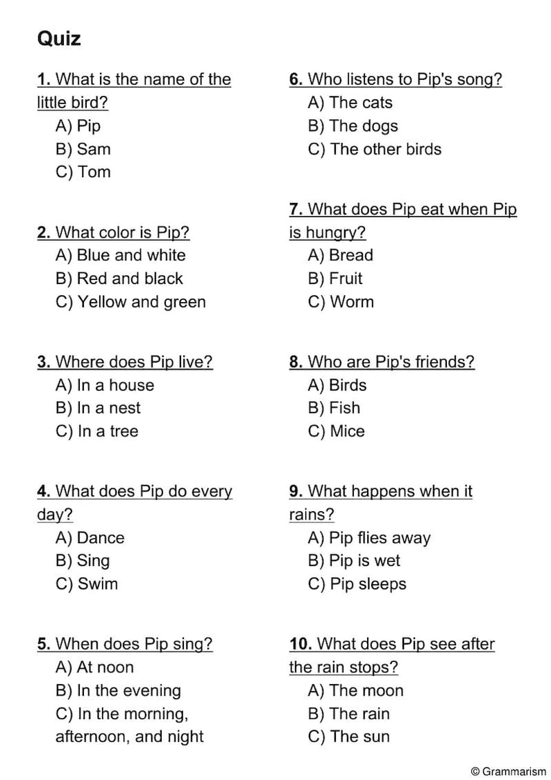 702 Beginner Reading Worksheets | English Reading Comprehension Texts W ...