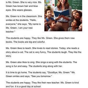 702 Beginner Reading Worksheets | English Reading Comprehension Texts W ...