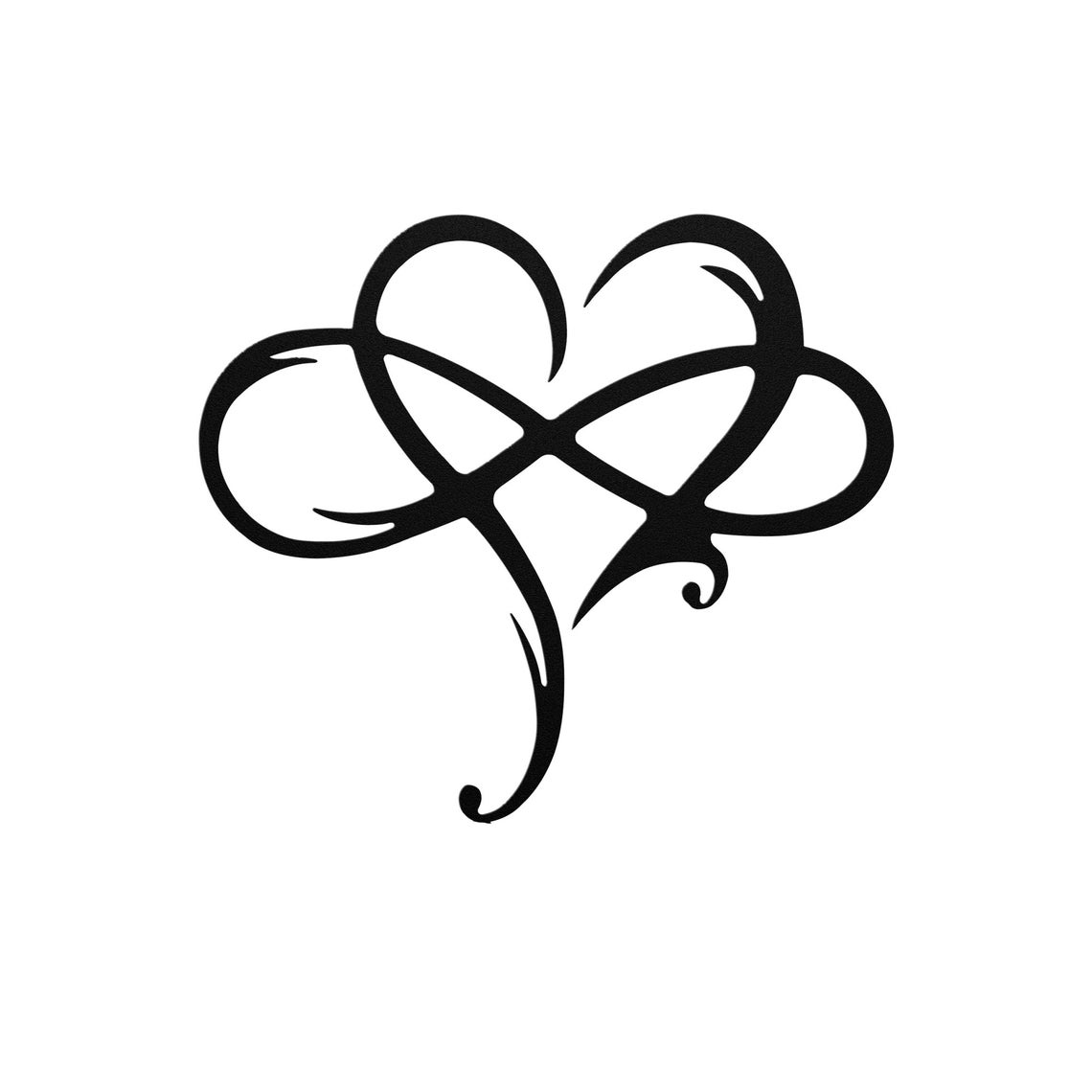 Infinity Heart Metal Wall Art - Etsy