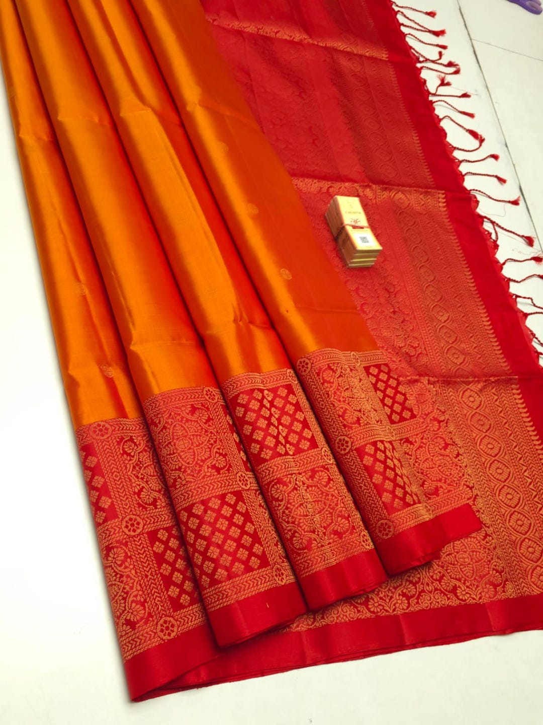 EXCLUSIVE PALLAKU TURNING Border Design Pure Handloom Soft Silk Saree ...