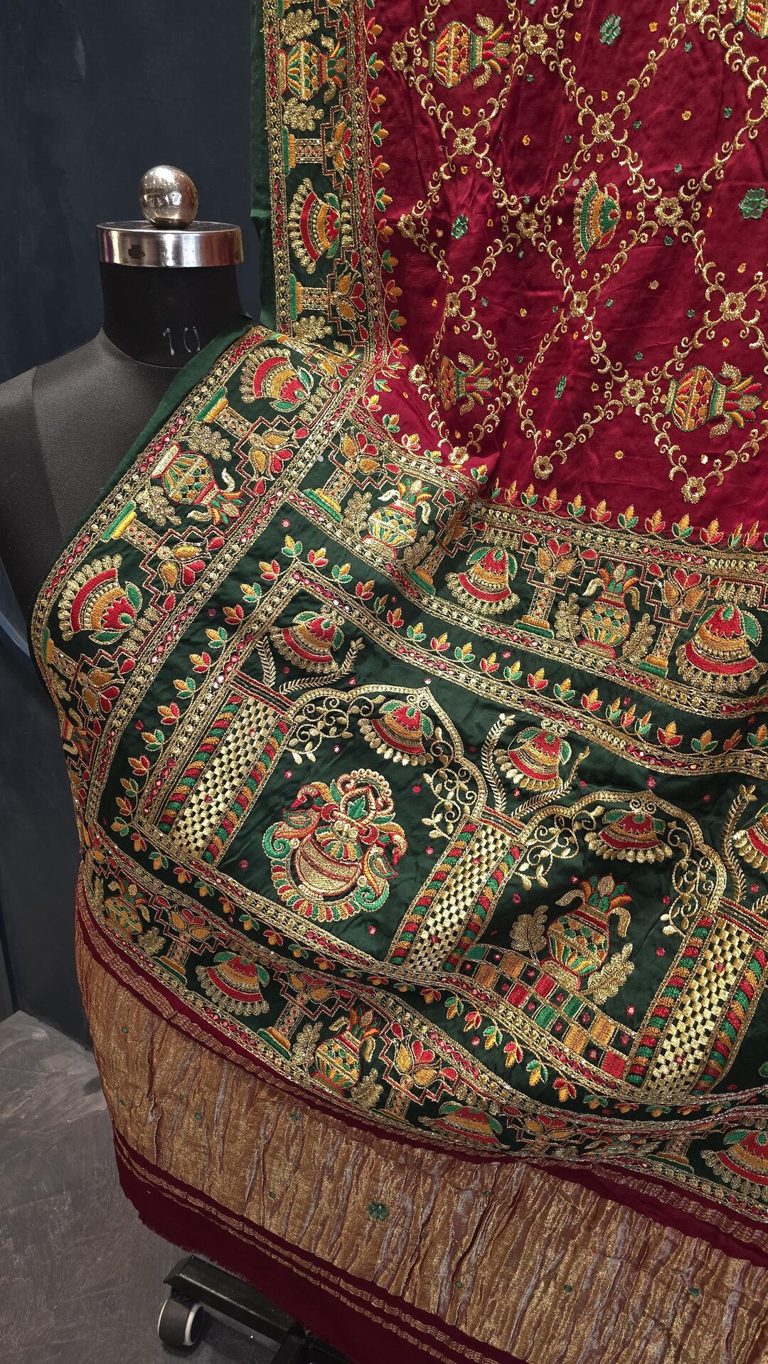 Pure Modal Silk Gharchola Saree Machine Work With Hand Work - Etsy