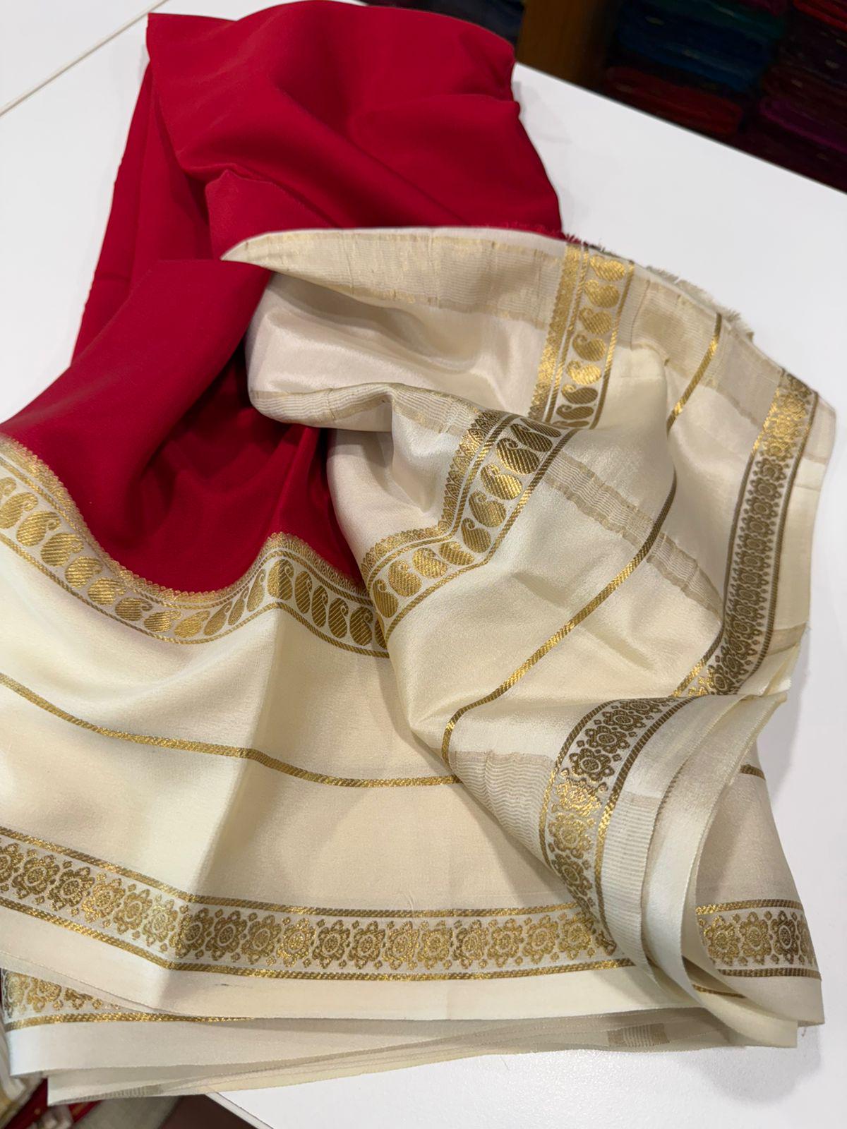Pure Mysore Silk Saree Traditional Mango Borders - Etsy