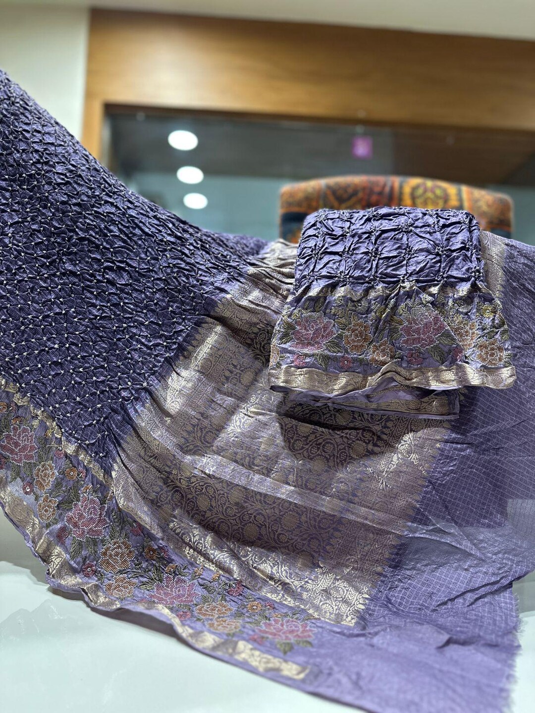 Kota Silk Petite Work Tiny Bandhej Saree at the Heart of This Trend ...